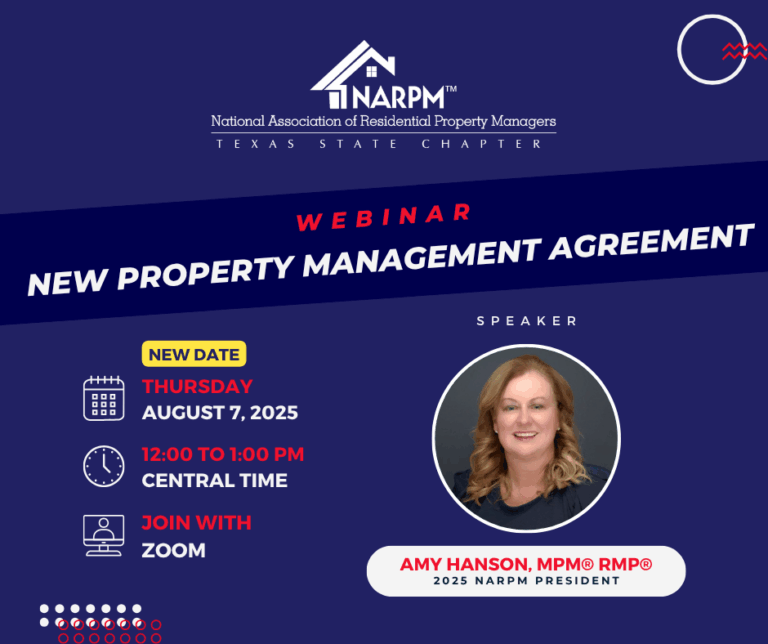 Webinar - Understanding the New Property Management Agreement, with Amy ...
